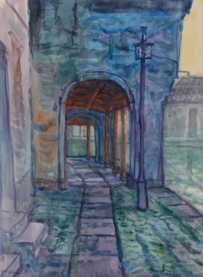 挥洒“诗意的空间”——著名画家骆献跃的水墨精神和水彩品格-中华网山东